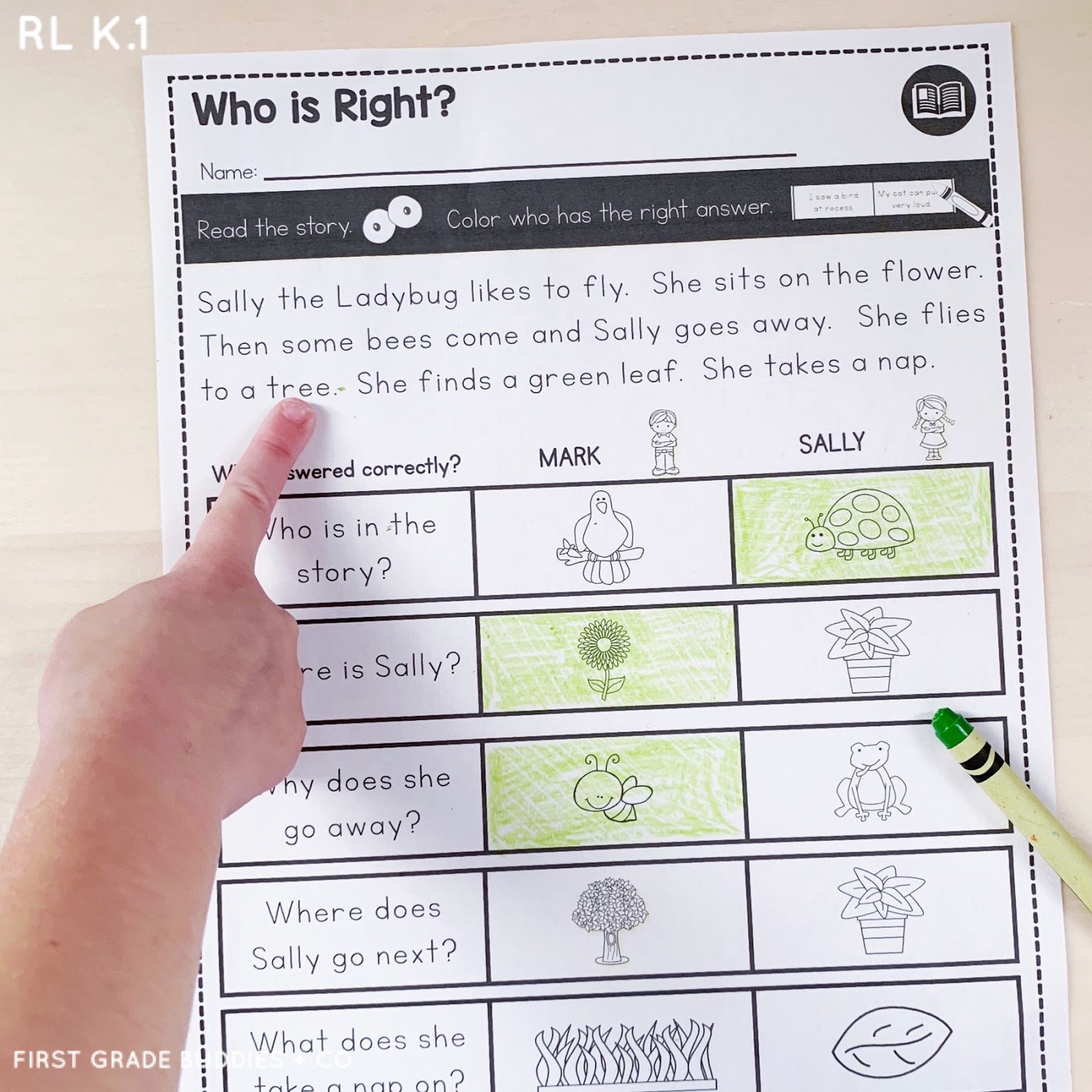 Reader Ready: RL .1 Ask and Answer Questions About a Text | First Grade ...