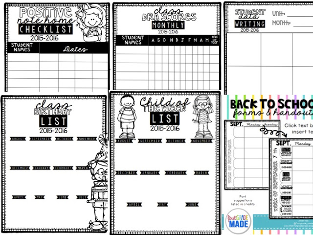 The First Six Weeks of School - jillian laura designs