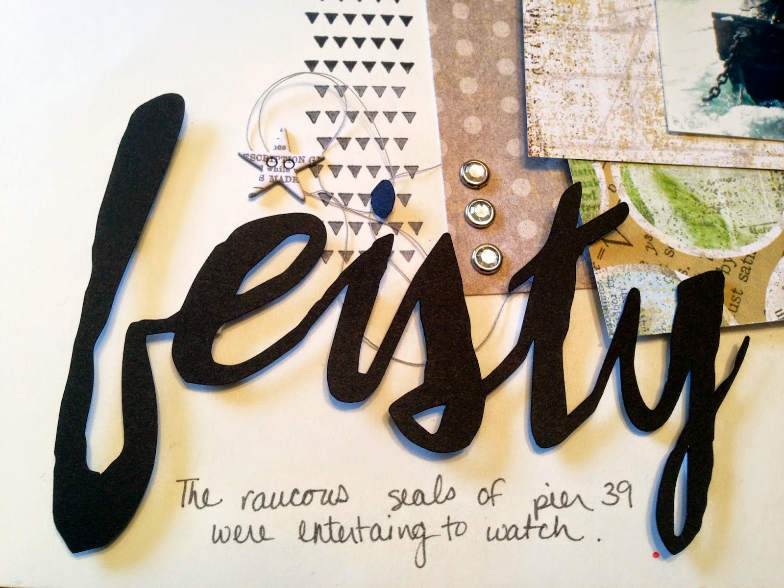 A Li'l Bit Feisty: A Scrapbook Layout - Alice Scraps Wonderland