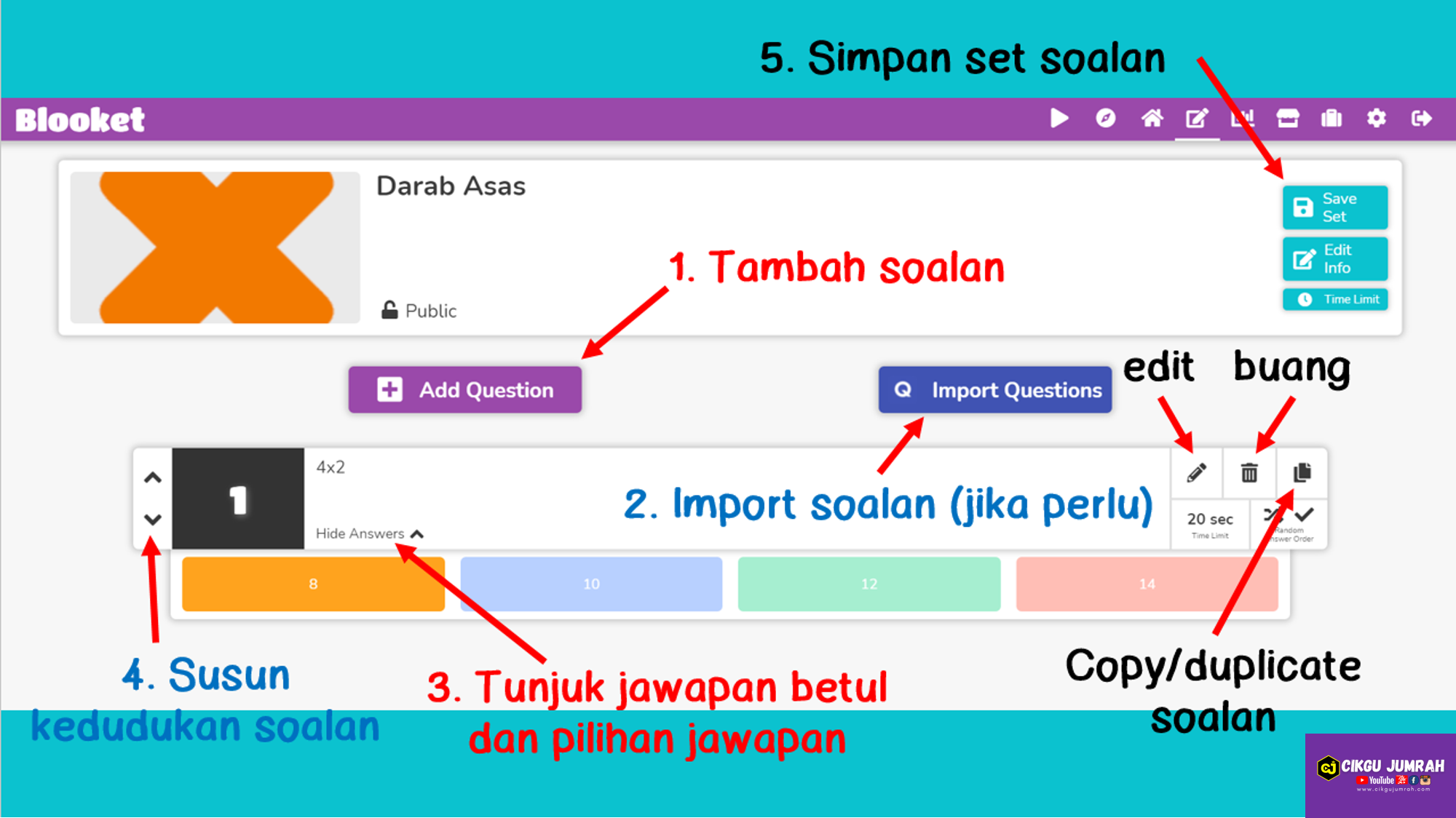 CIKGUJUMRAH.COM: APLIKASI PERMAINAN BLOOKET DALAM PdPR