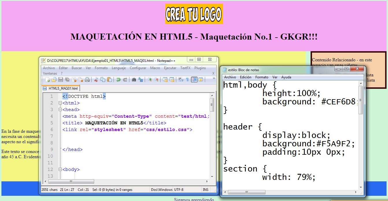 Confía en TIC: HTML5 - CSS3