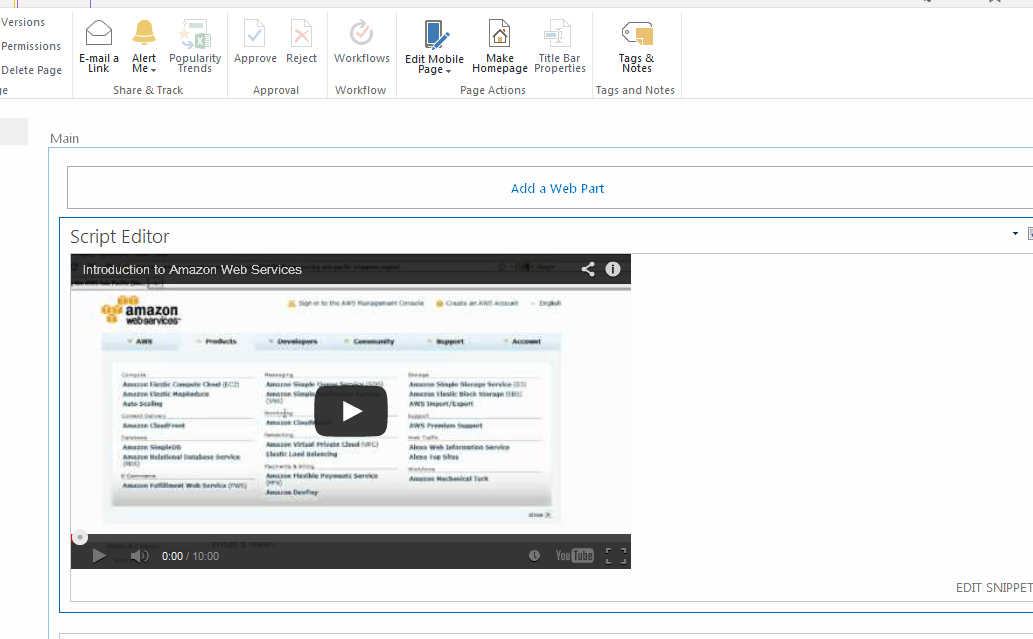 Ravinder Rao Polneni: "Script Editor Web Part" -- A new webpart in ...