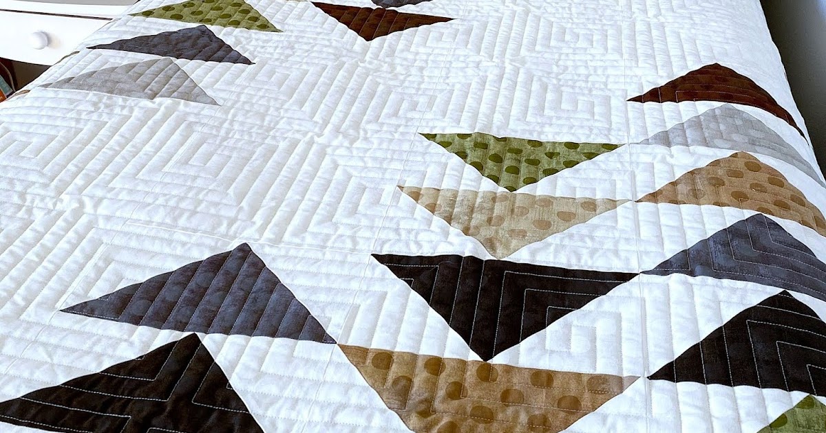 Busy Hands Quilts: Formation Throw Quilt in Moda Grunge Seeing Spots!