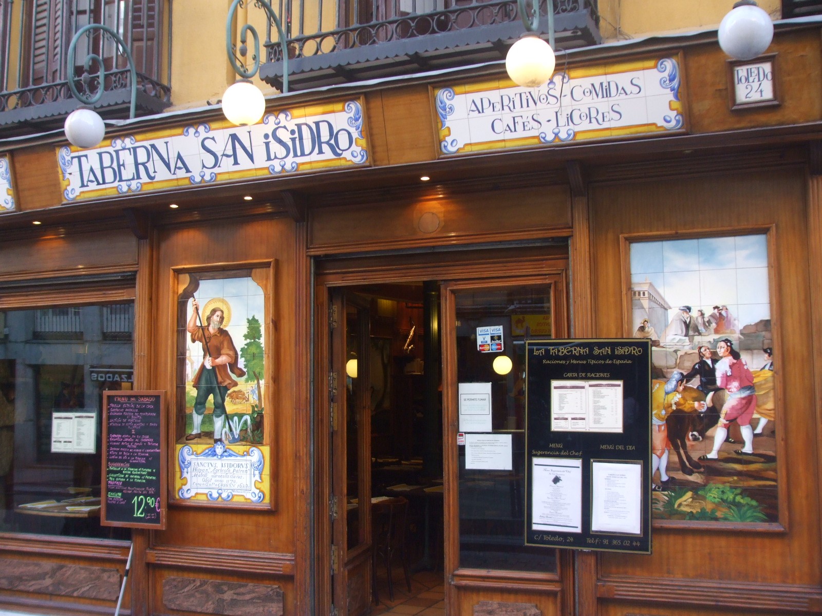 Mosaicos : 5.360.- Mosaico de San Isidro. Taberna San Isidro, calle ...