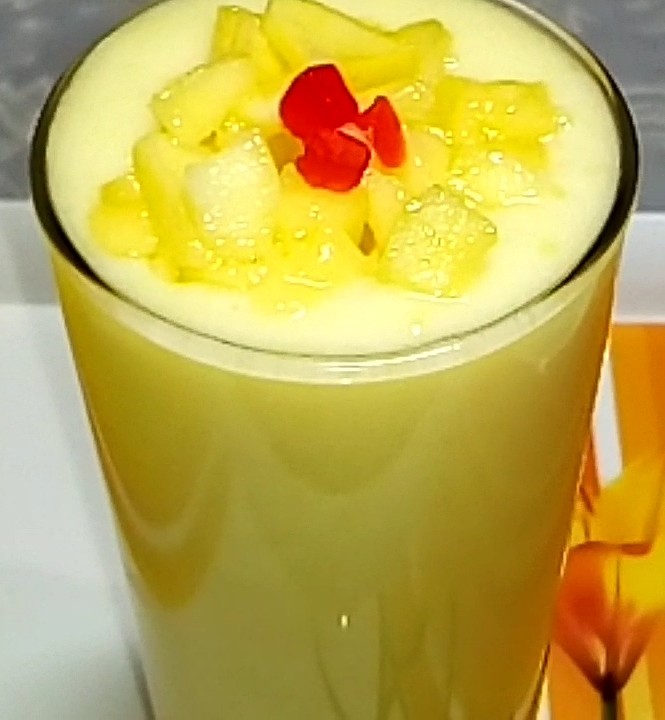 Yummy Mango Lassi | Mango Chaach/Chaas | Mango flavoured buttermilk | he...