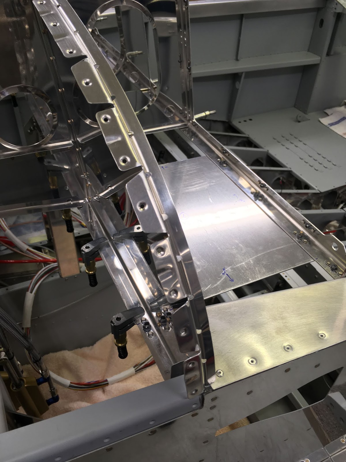 Alex's RV-14A Build Log: 33 - Rudder & Brake Sys (rudder trim and pedal ...