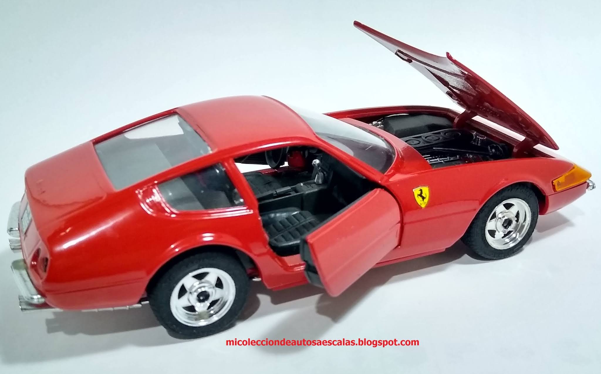 Mi colección de autos a escala.: 1969 Ferrari 356 GTB/4 Daytona 1:24