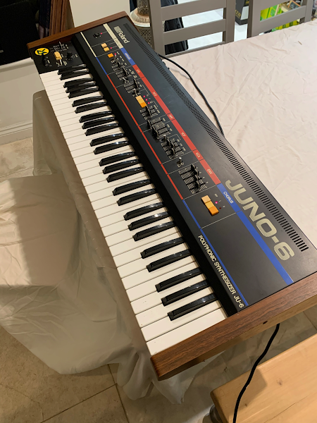 MATRIXSYNTH: Roland Juno 6 w/ Side Panel Signed by Gary Numan