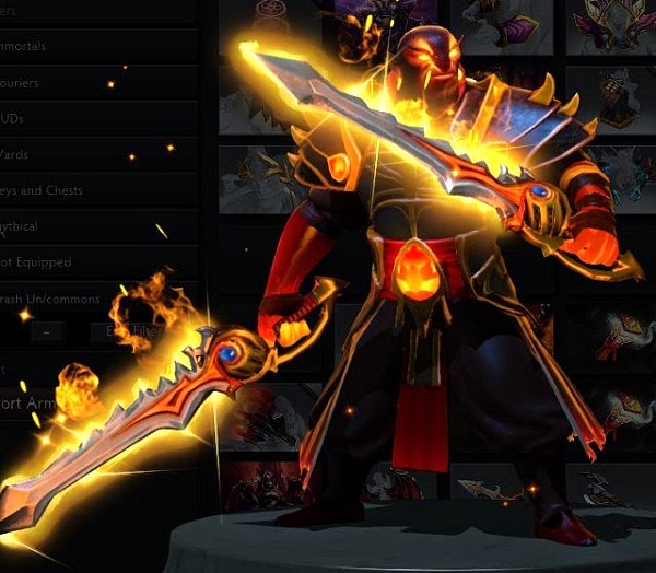 Rapiers of the Burning God của hero Ember Spirit trong game dota 2 hiệu ...