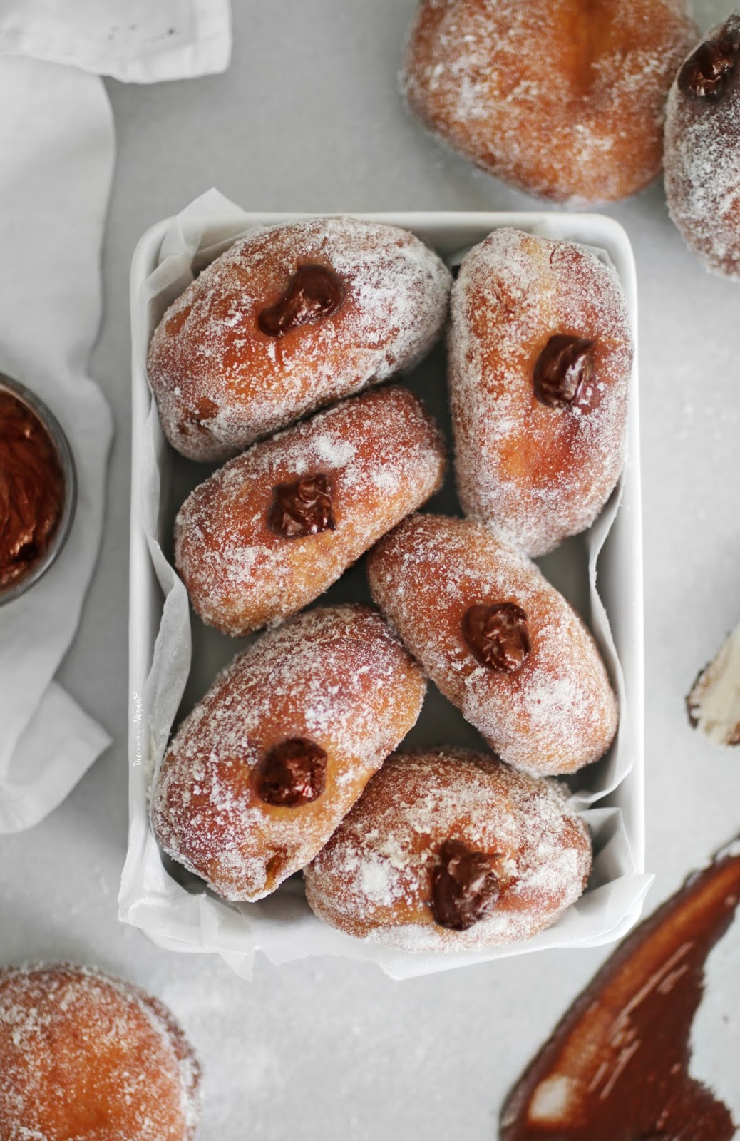 Vegan Chocolate filled doughnuts recipe | The Little Blog Of Vegan