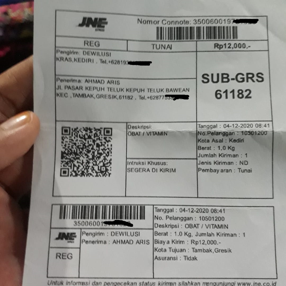 Perbedaan Resi JNE Asli Dan Palsu Agar Tidak Tertipu - Dulajar