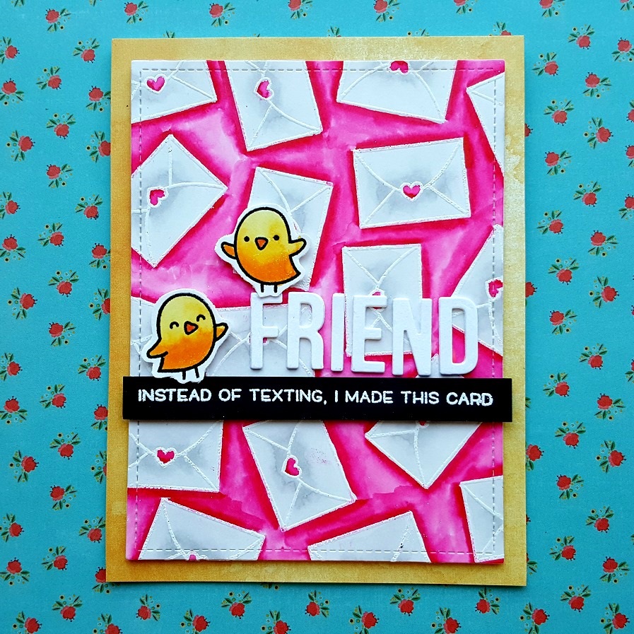 JOYFUL THINGS DESIGN: FRIEND, INSTEAD OF TEXTING, I MADE THIS CARD (1)