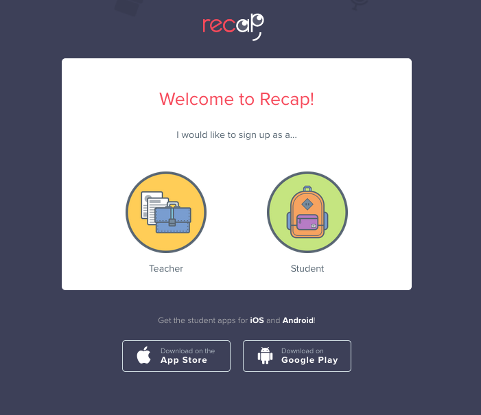 Recap for enouraging reflection on learning