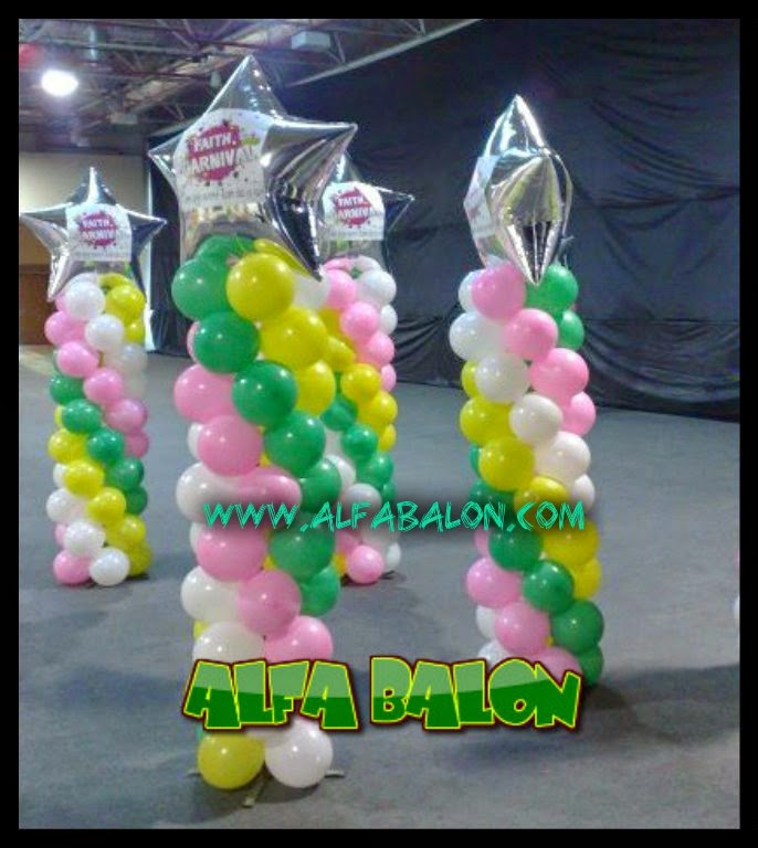DEKORASI BALON STANDING | Alfa balon