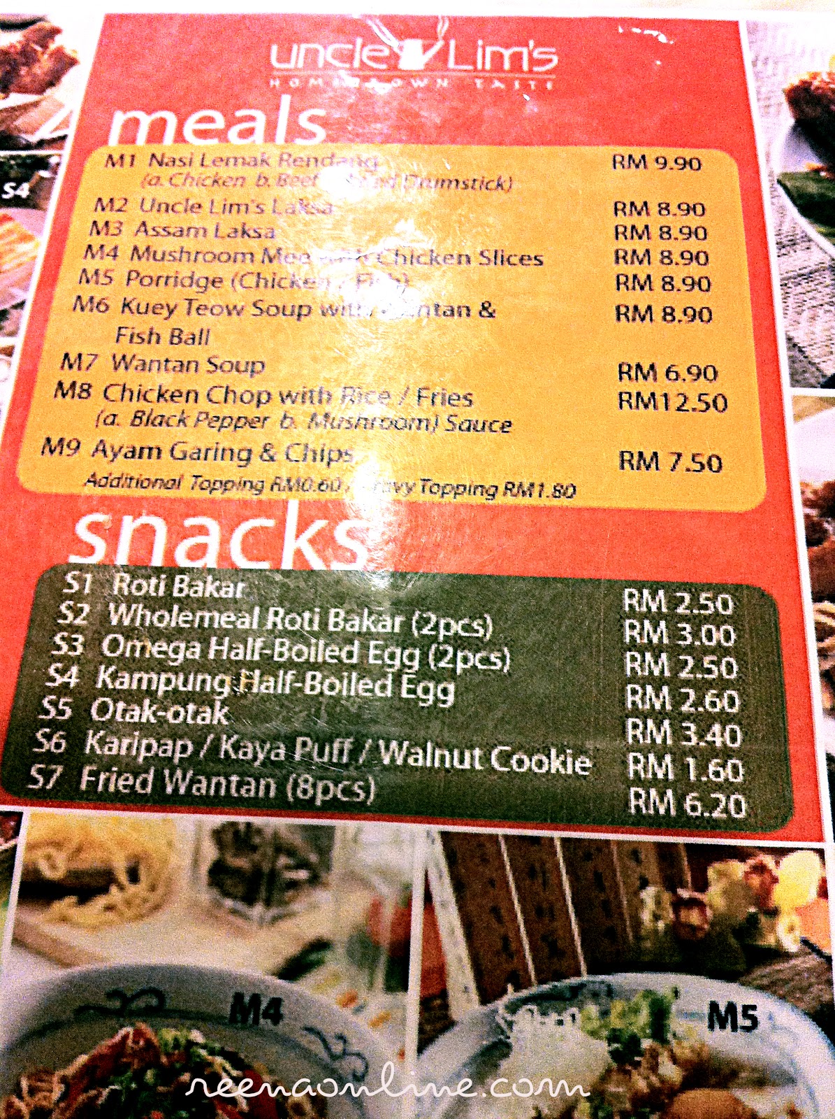 Reena's Online: Uncle Lim's Cafe
