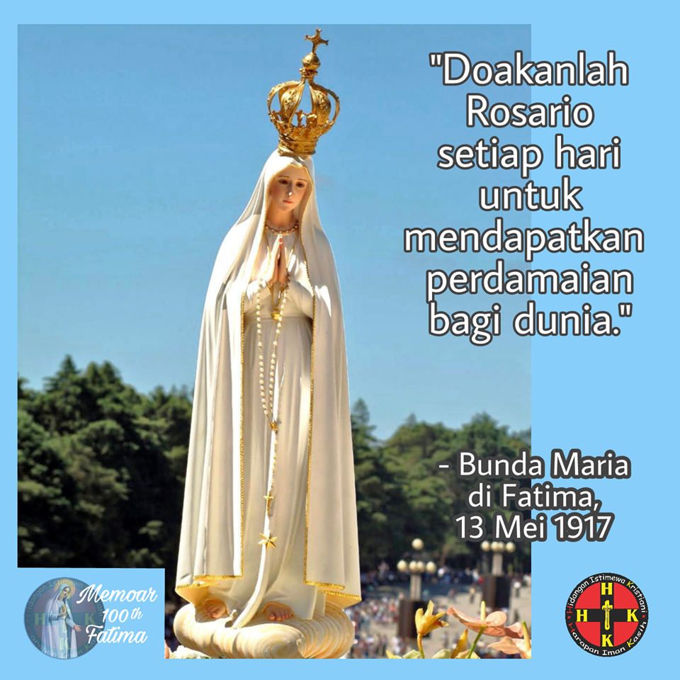 HIK - Hidangan Istimewa Kristiani: 5 Doa dari Fatima