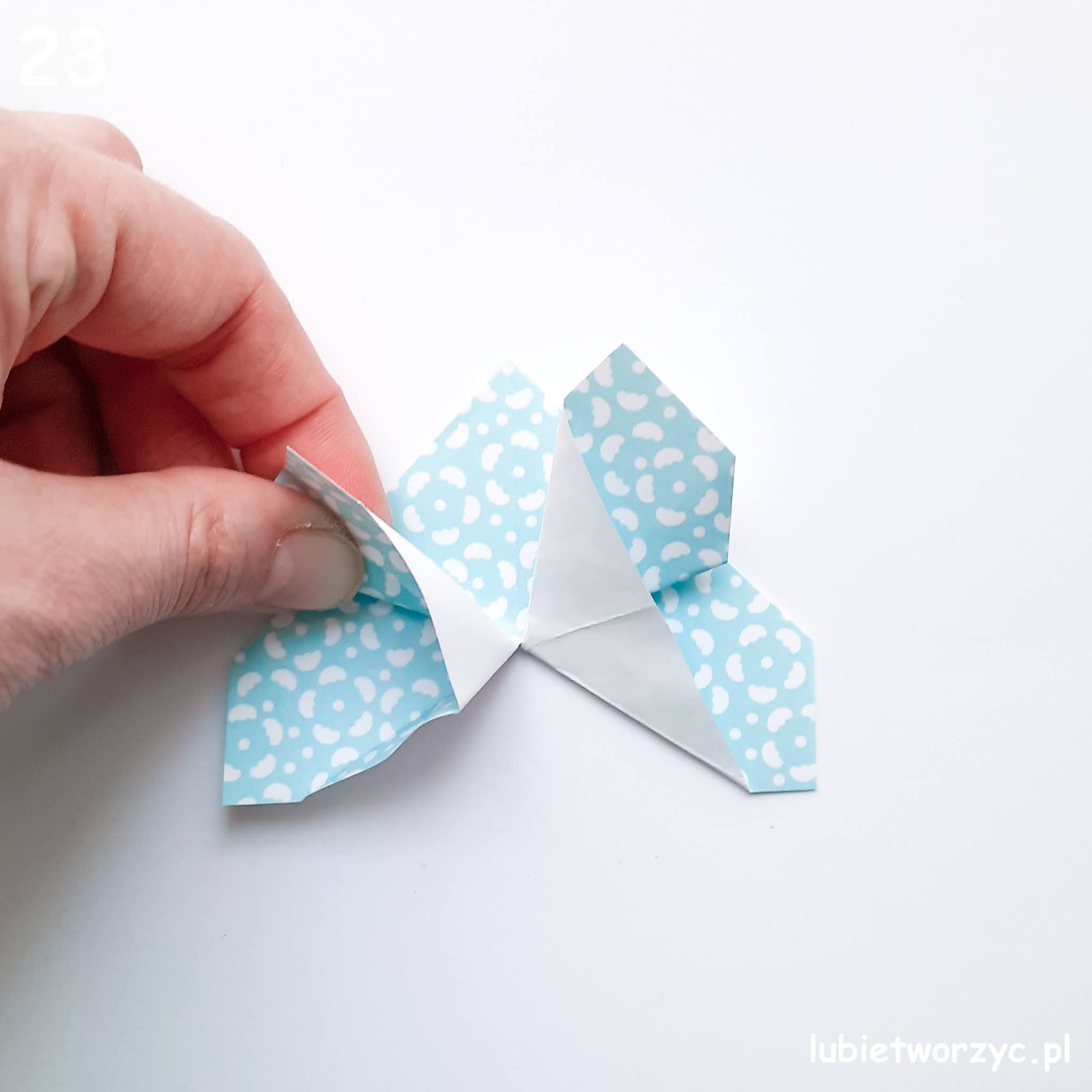 Motyl origami - zakładka do książki