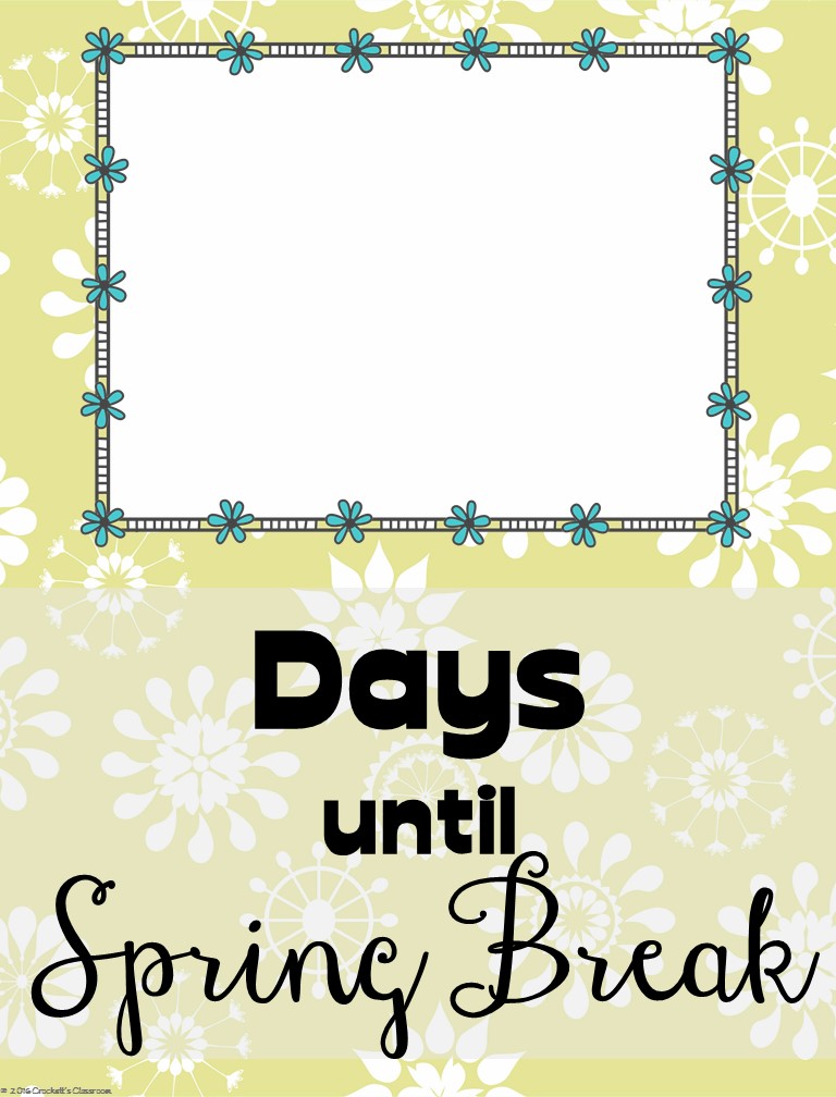 Countdown Posters, editable - Classroom Freebies