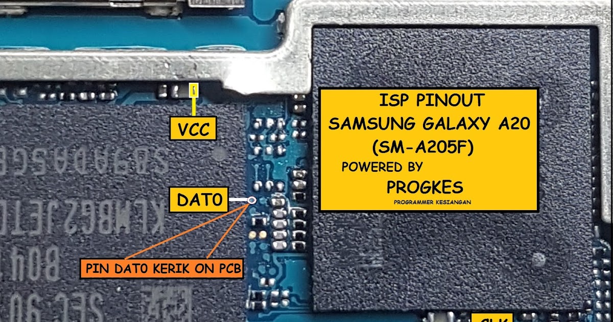 MEDIA CARE TELEKOMUNIKASI INDONESIA: ISP PINOUT SAMSUNG A20 (SM-A205F)