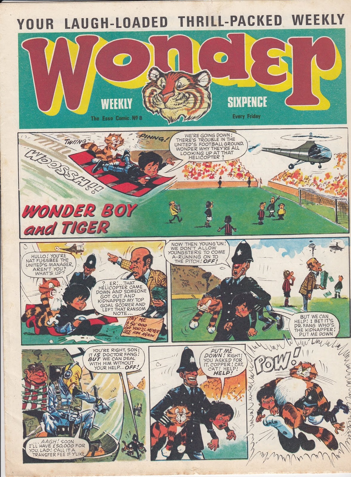 Boys Adventure Comics: Wonder comic from Esso - covers gallery, part 1 of 2