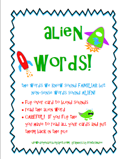 I also created a couple other blending games. In Alien Words, the kids ...