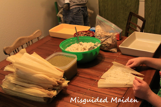 Misguided Maiden: Holiday Tradition: Tamales. Part Two. Making.
