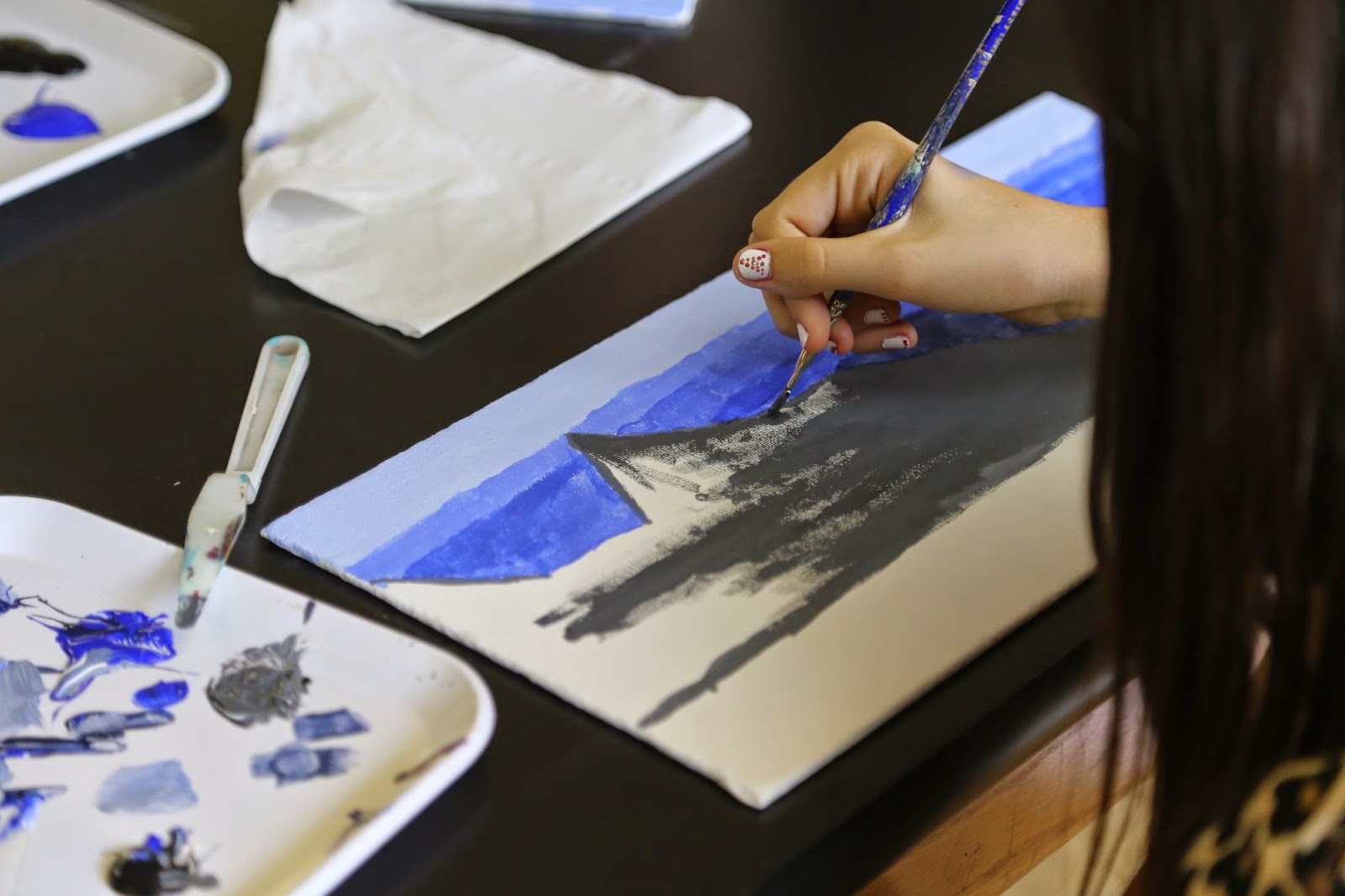 Grauer Art: Landscape painting, 7th Grade Art