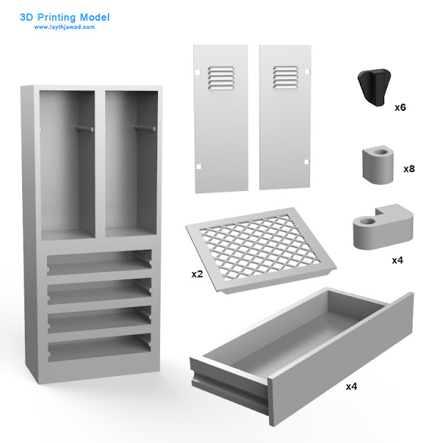 Locker 3D Printing Model | Layth Jawad