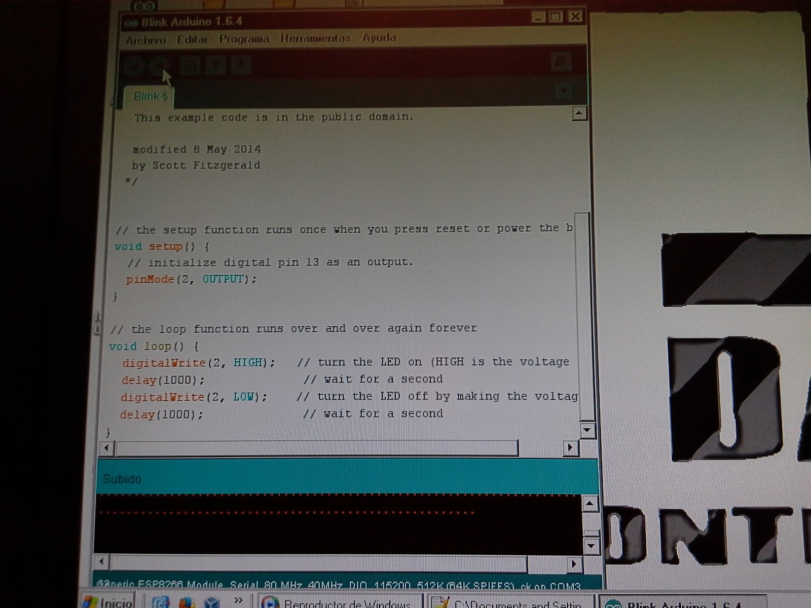 Blink Esp8266 03 Esp 03 In Arduino Ide Pdacontrol