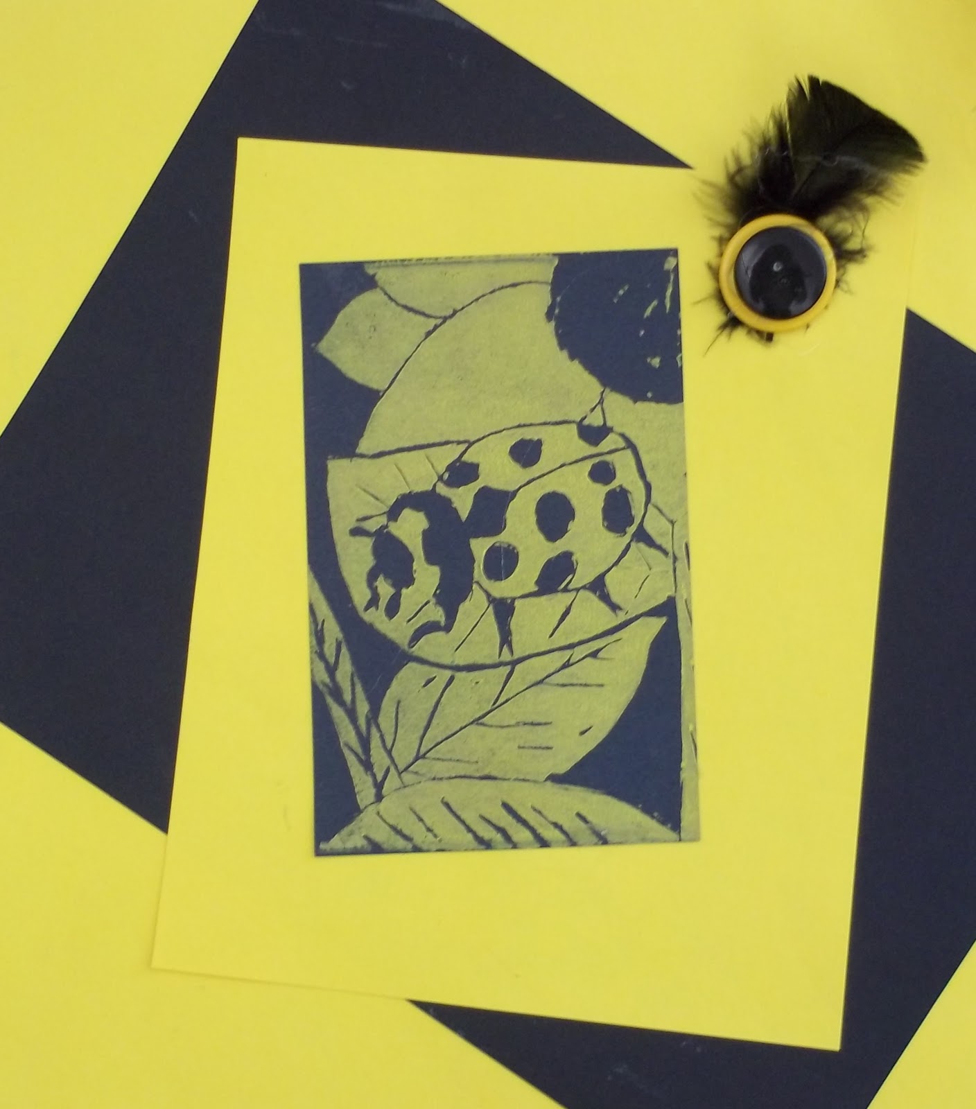 Monument Valley Regional Middle School Art Class: Block Printing, 7th Grade