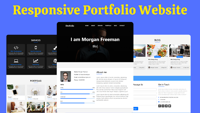 Complete Responsive Personal Portfolio Website Using HTML, CSS, and ...