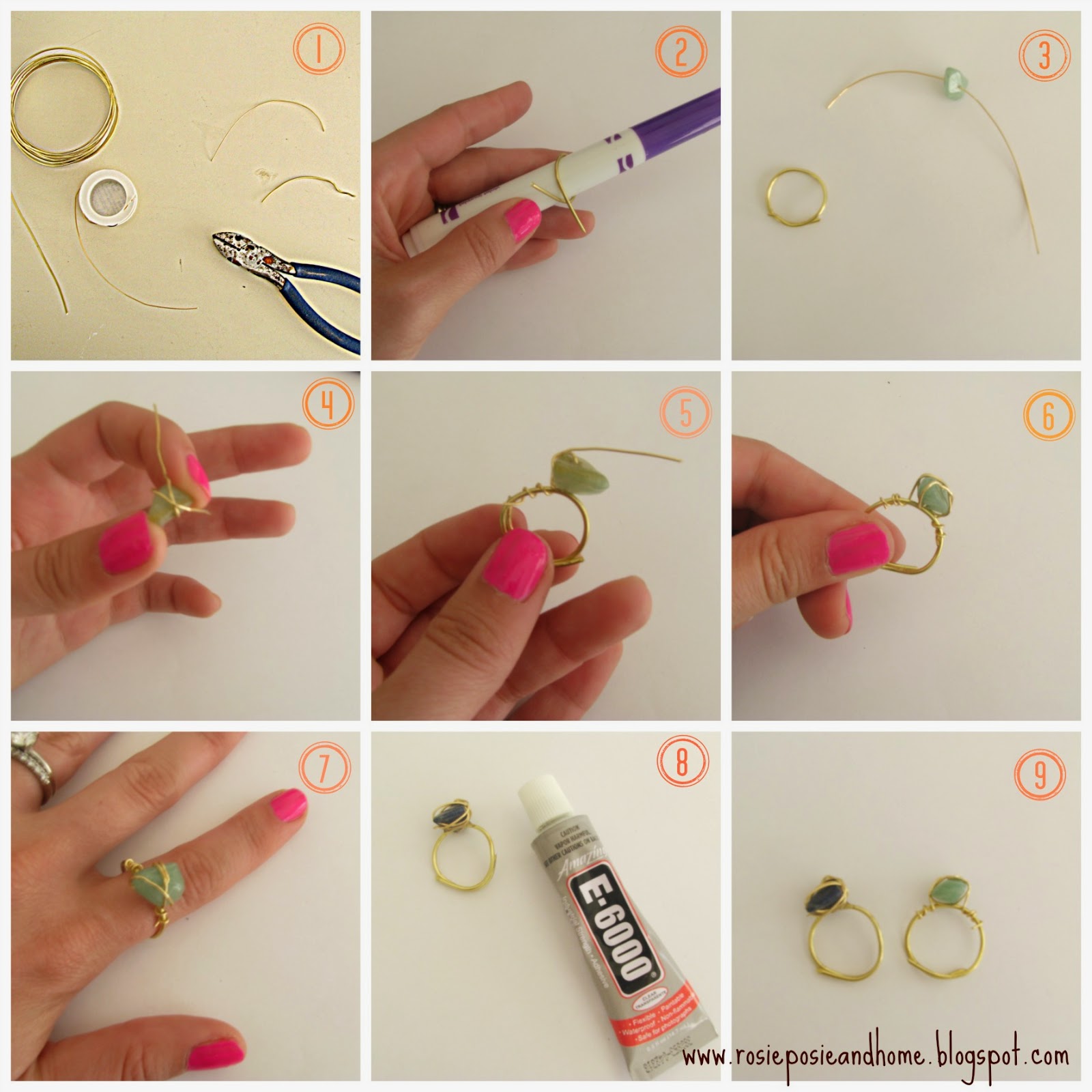 Rosie Posie & Home.: DIY Delicate Rings