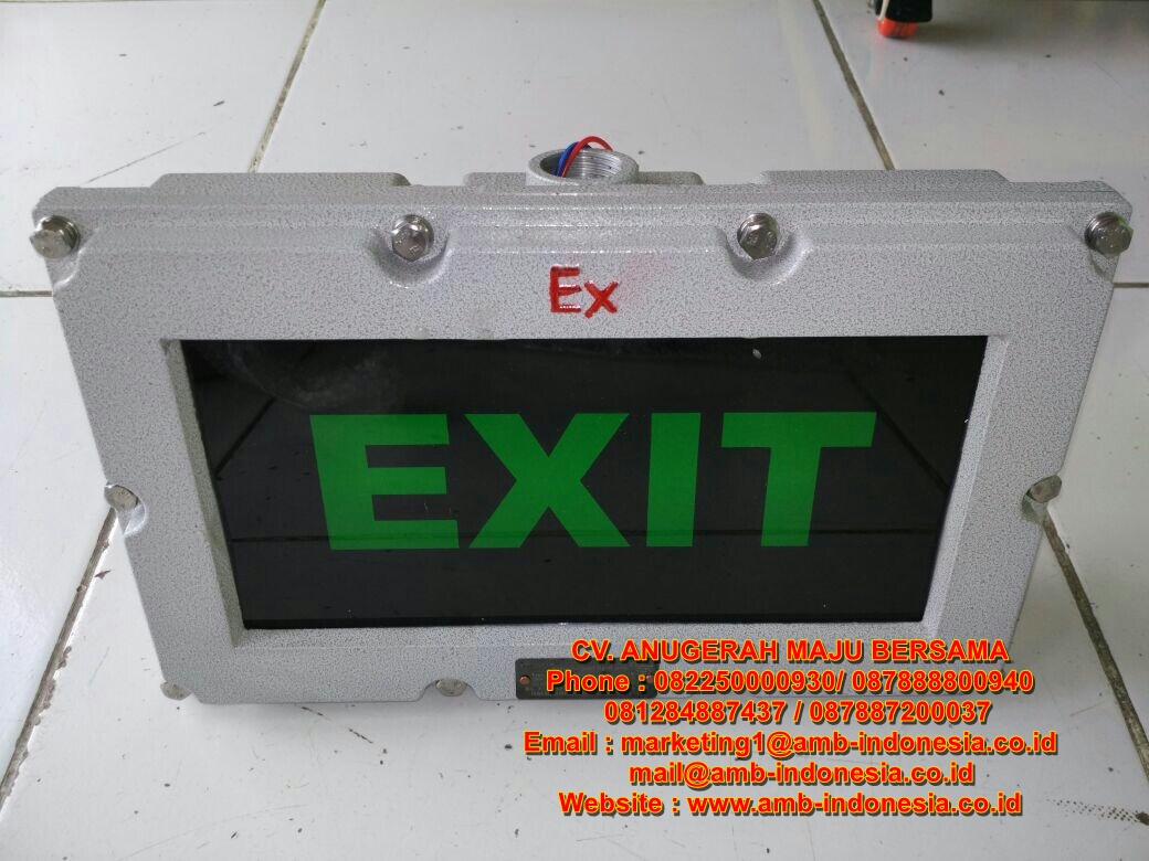 Explosion Proof Equipment Lighting Jakarta: Lampu Emergency Exit Lamp ...