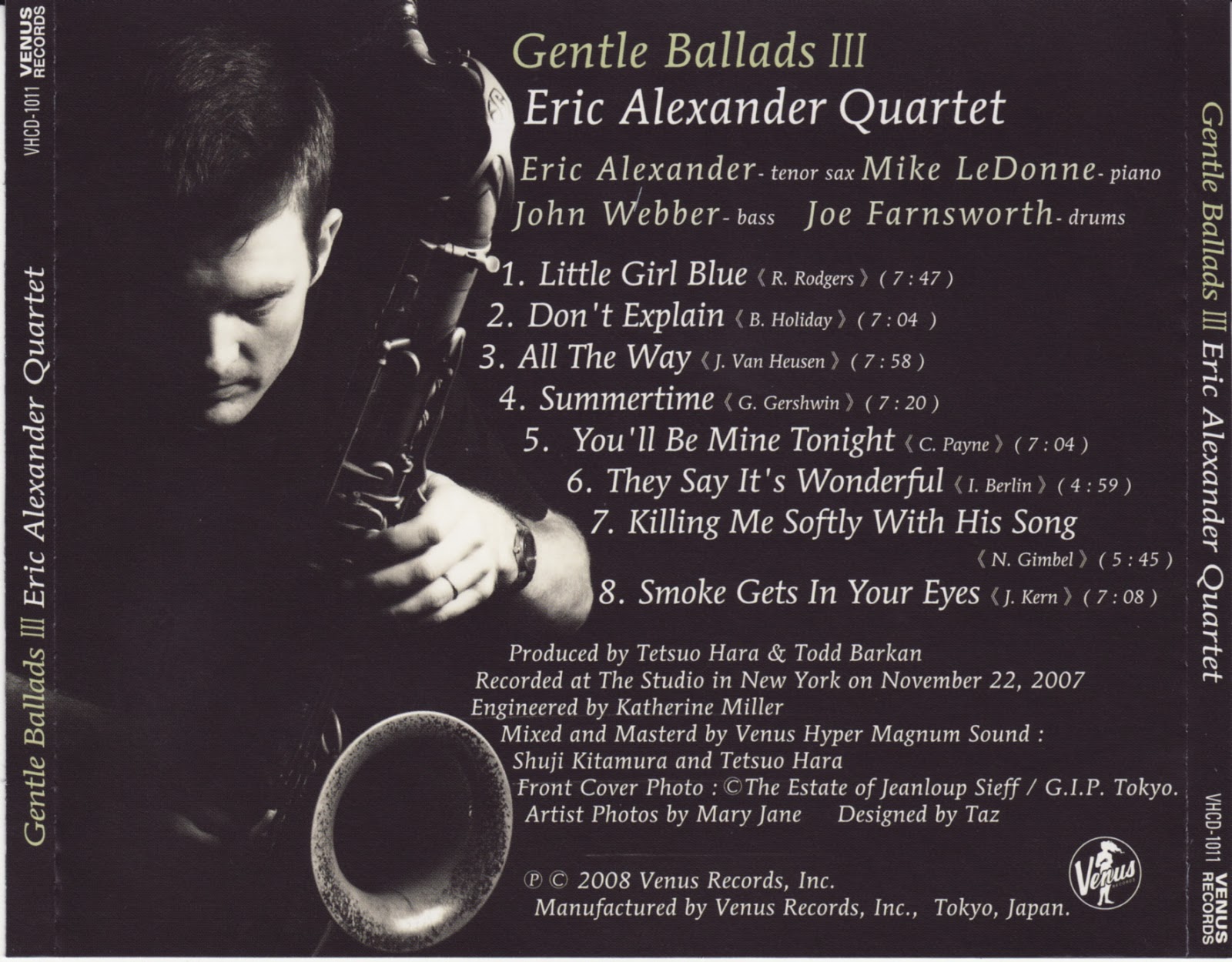 egroj world: Eric Alexander Quartet • Gentle Ballads III