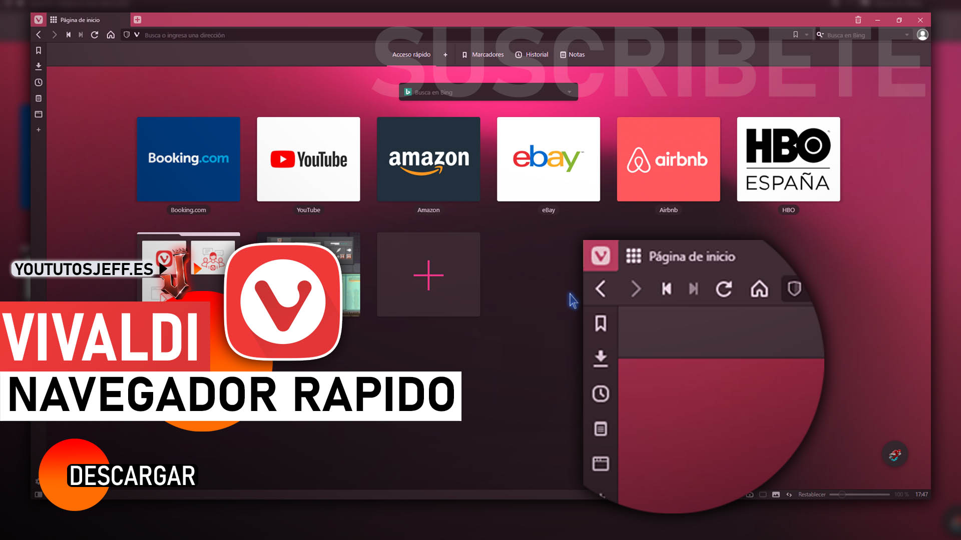 Descargar Vivaldi para PC Ultima Versión 2021, Navegador Rápido