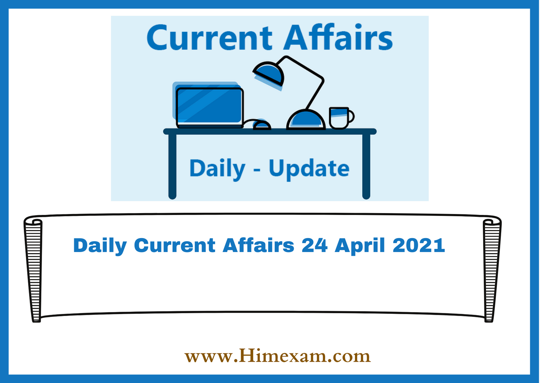 Daily Current Affairs 24 April 2021 In English - Himexam.com