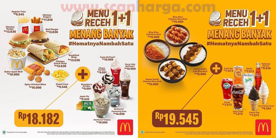 Promo McDonalds dan Diskon McD Terbaru September 2020 - scanharga