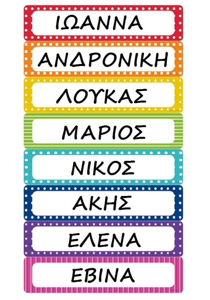 Η Νατα...Λίνα στο Νηπιαγωγείο: ΤΟ ΟΝΟΜΑ ΜΑΣ