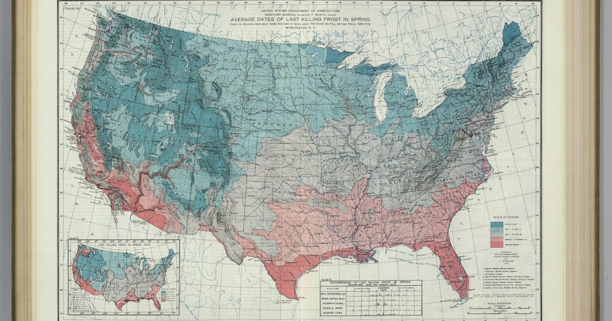 100-Year-Old Frost Maps Show How Climate Change Has Shifted the Growing ...