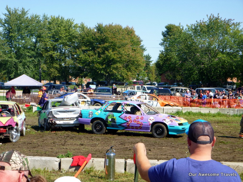 Our Awesome Travels: Forest Fall fair and Demolition Derby yesterday ...