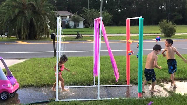 DIY PVC water sprinkler for kids - Creative DIY