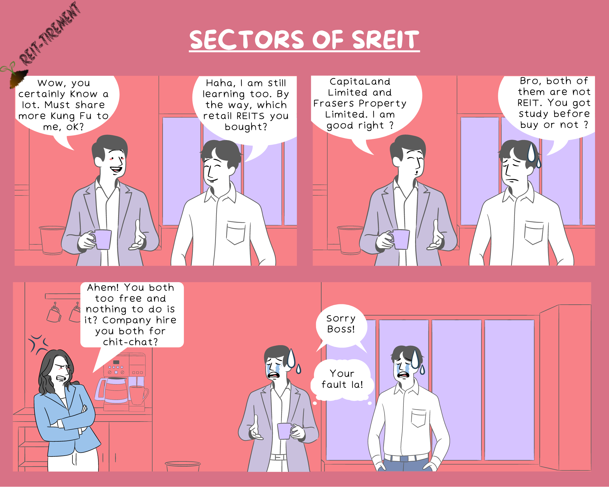 Comic Strip - Sectors of SREIT - REIT-TIREMENT - REITs Investing ...