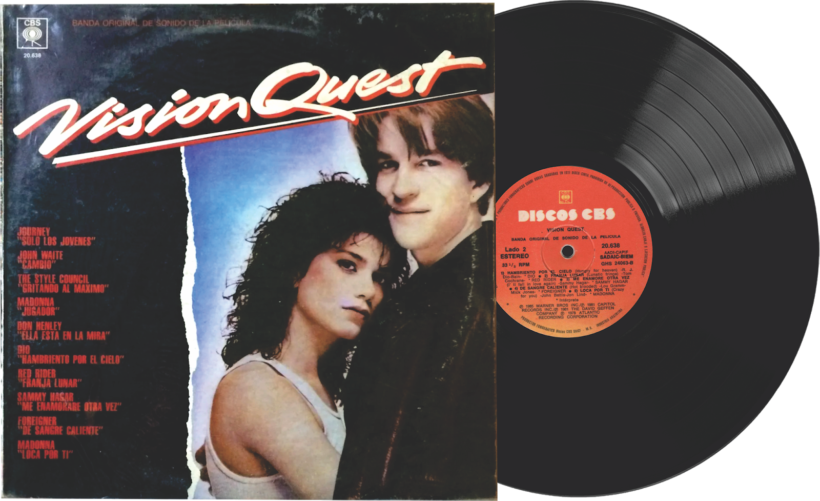 La mejor musica; la ochentosa!: BANDA ORIGINAL DE SONIDO DE LA PELICULA VISION QUEST - 1985 ...