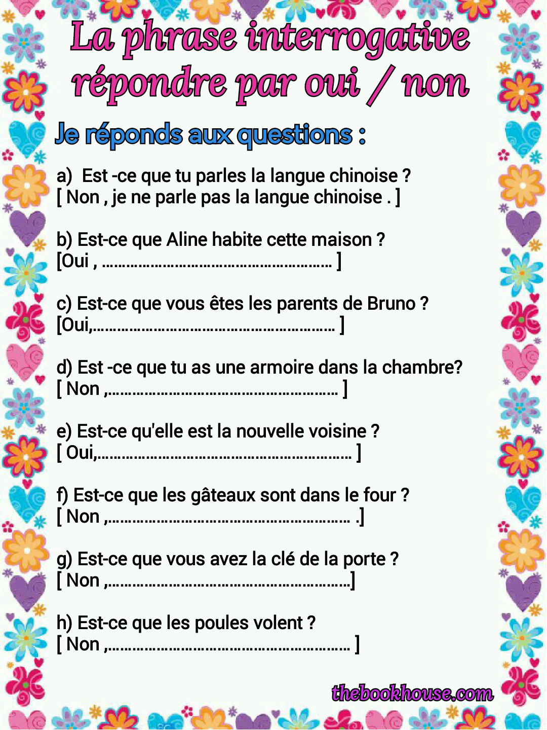 la phrase interrogative
