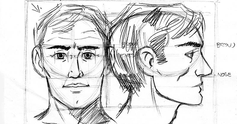 Creative Concepts: Week Eight: Drawing the Head in Proportion