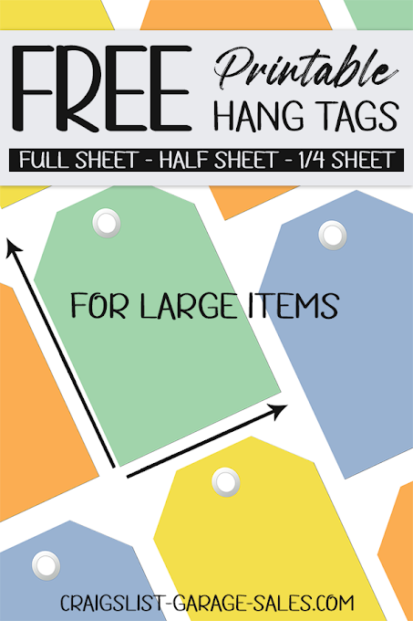 Free Printable Price Tags Template
