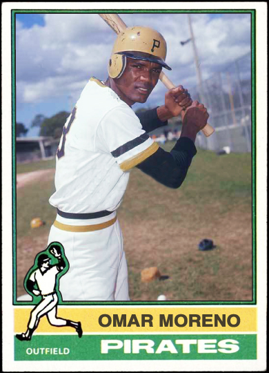 WHEN TOPPS HAD (BASE)BALLS!: NOT REALLY MISSING IN ACTION- 1976 OMAR MORENO