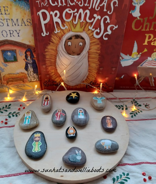 Sun Hats & Wellie Boots: DIY Nativity Story Stones with free Printable ...