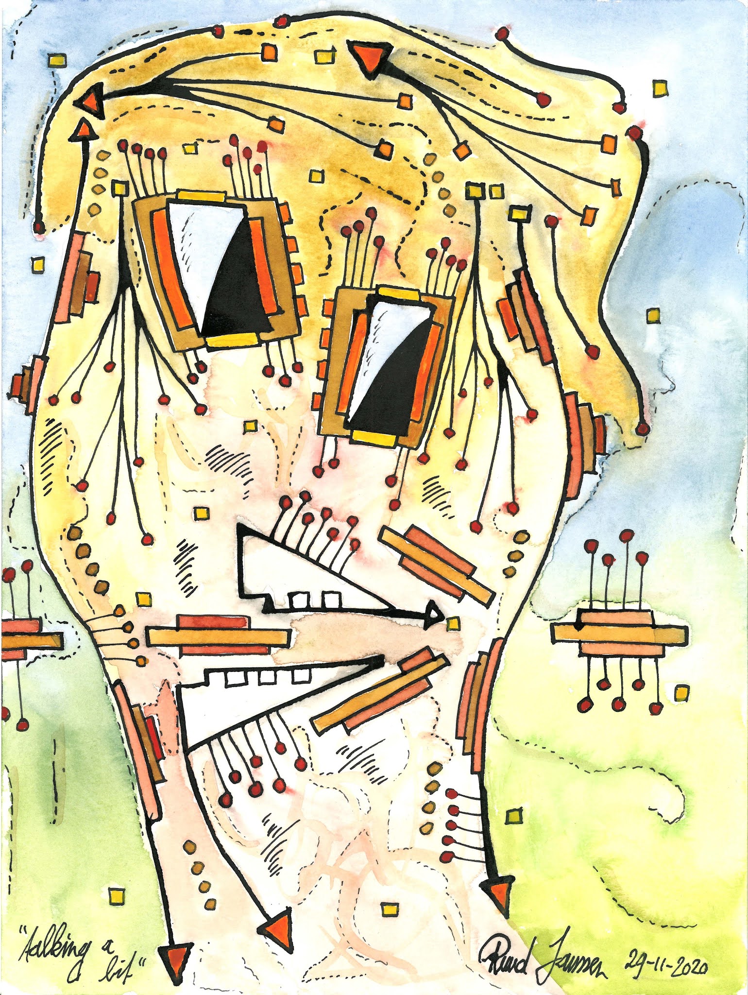 Drawings Ruud Janssen: Talking a Bit (2020)