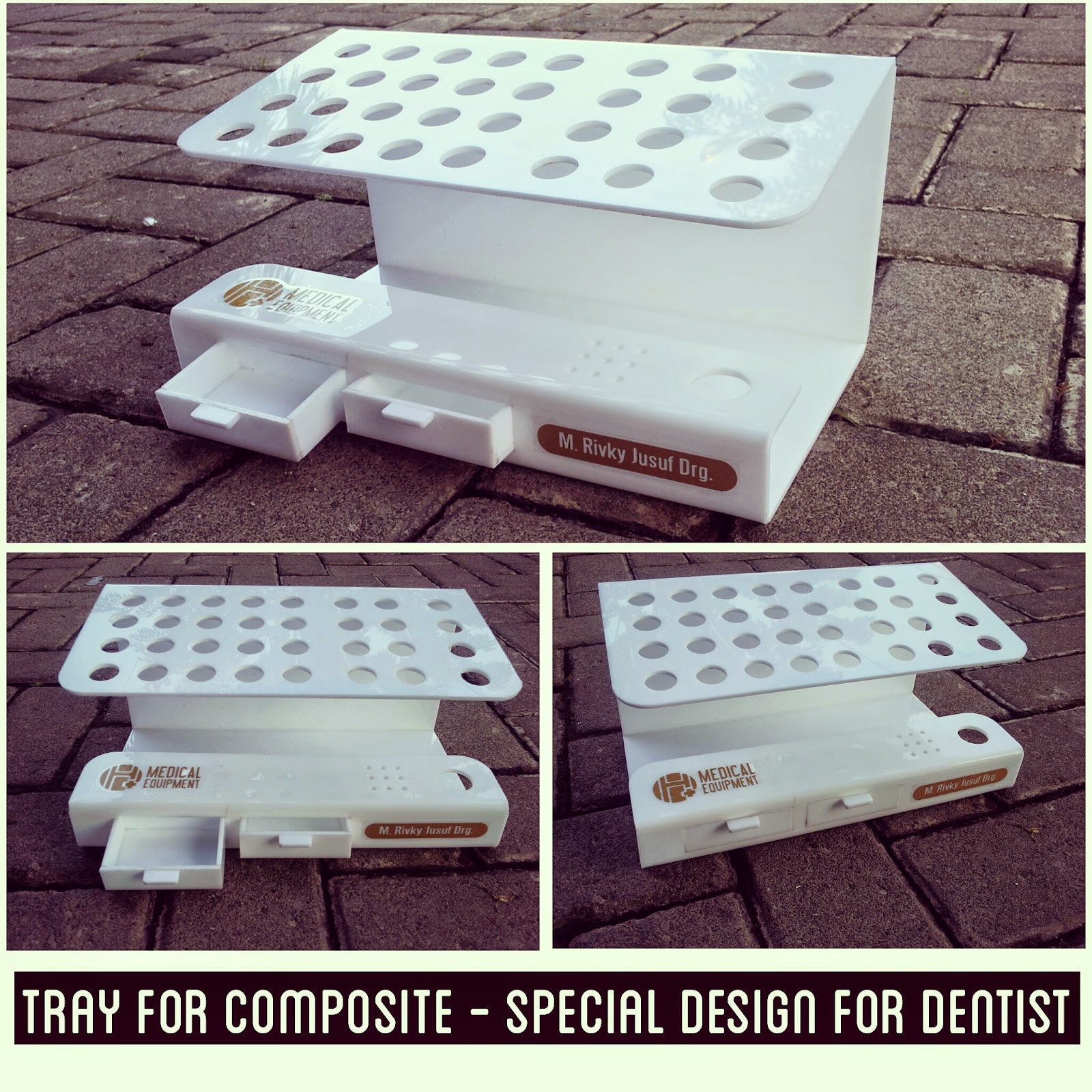 Local Design House: tray for composite - custom design for dentist